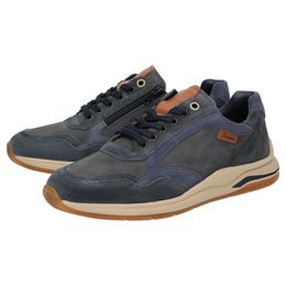 Sneaker Sioux "Turibio-713-J", Herren, Gr. 46.5 (UK 11 1/2), blau (dunkelblau), Obermaterial: 50% Kalbsveloursleder CAVL. 50% Kalbsnubukleder CANU. 100% Gummi rubber., Schuhe Sneaker