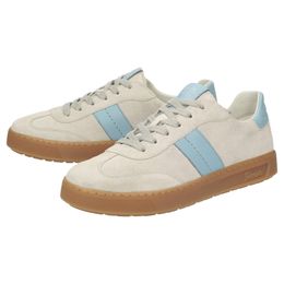 Sneaker Sioux "Tedroso-DA-717", Damen, Gr. 36 (UK 3 1/2), grau (hellgrau), Obermaterial: 50% Kalbsveloursleder CAVL. 50% Lammnappaleder LANA. 100% Gummi rubber., Schuhe Sneaker