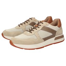 Sneaker Sioux "Rojaro-719", Herren, Gr. 40 (UK 6 1/2), beige, Obermaterial: 100% Kalbsleder CAL. 100% Gummi rubber., Schuhe Sneaker