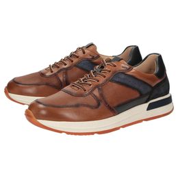 Sneaker Sioux "Rojaro-719", Herren, Gr. 44.5 (UK 10), braun (dunkelbraun), Obermaterial: 50% Kalbsleder CAL. 50% Kalbsveloursleder CAVL. 100% Gummi rubber., Schuhe Sneaker