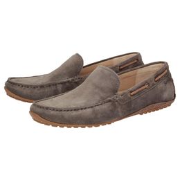 Slipper Sioux "Callimo", Herren, Gr. 40 (UK 6 1/2), braun, Obermaterial: 50% Kalbsveloursleder CAVL. 50% Kalbsnappaleder CANA. 100% Gummi rubber., Schuhe Slipper