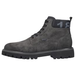 Winterstiefelette Rieker, Herren, Gr. 40, grau (anthrazit), Lederimitat, used, Schuhe Winterstiefelette, Winterboots, Outdoorstiefelette mit TEX und Innenrei&szlig;verschluss