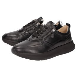 Sneaker Sioux "Sunivla-702-J", Damen, Gr. 37 (UK 4), schwarz, Obermaterial: 50% Lammnappaleder LANA. 50% Kalbslackleder CAPA. 100% Gummi rubber., Schuhe Sneaker