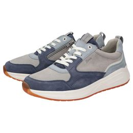Sneaker Sioux "Tasulio-702-J", Herren, Gr. 41 (UK 7), blau, Obermaterial: 50% Kalbsveloursleder CAVL. 50% Lammveloursleder LAVL. 100% Gummi rubber., Schuhe Sneaker