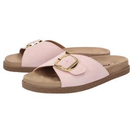 Pantolette Sioux "Yumidera-700", Damen, Gr. 41 (UK 7), rosa, Obermaterial: 100% Kalbsveloursleder CAVL. 100% Gummi rubber., Schuhe Pantolette