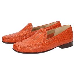 Slipper Sioux "Cordera", Damen, Gr. 38UK5, orange, Obermaterial: 100% Ziegenleder goatskin. 100% Gummi rubber., Schuhe Slipper