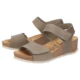 Sandale Sioux "Yagmur-700", Damen, Gr. 36 (UK 3 1/2), gr&uuml;n, Obermaterial: 100% Kalbsleder CAL. 100% Gummi rubber., Schuhe Sandale