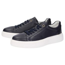 Sneaker Sioux "Tils sneaker 003", Herren, Gr. 42UK8, blau, Obermaterial: 100% Lammnappaleder LANA. 100% Gummi rubber., Schuhe Sneaker