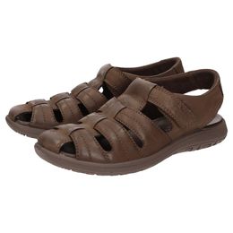 Sandale Sioux "Lutalo-702", Herren, Gr. 40 (UK 6 1/2), braun, Obermaterial: 100% Kalbsleder CAL. 100% Polyurethan PU., Schuhe Sandale