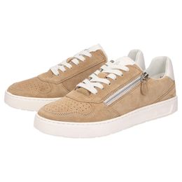 Sneaker Sioux "Tedroso-DA-712", Damen, Gr. 38UK5, beige, Obermaterial: 100% Kalbsveloursleder CAVL. 100% Gummi rubber., Schuhe Sneaker