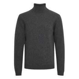 Rollkragenpullover Casual Friday "Strickrollkragenpull CFKarl", Herren, Gr. L, grau (pewter mix), Obermaterial: 80% Wolle WO. 20% Polyamid PA., Pullover Rollkragenpullover