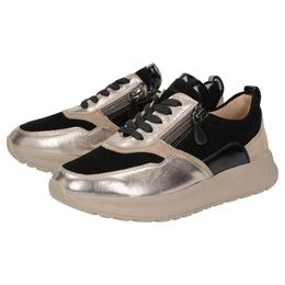 Sneaker Sioux "Sunivla-702-J", Damen, Gr. 37 (UK 4), beige, Obermaterial: 50% Ziegenleder goatskin. 50% Kalbsveloursleder CAVL. 100% Gummi rubber., Schuhe Sneaker