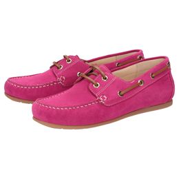 Schn&uuml;rschuh Sioux "Simadesa-701", Damen, Gr. 35 (UK 3), pink, Obermaterial: 100% Kalbsveloursleder CAVL. 100% Gummi rubber., Schuhe Schn&uuml;rschuh