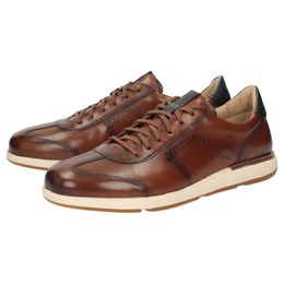 Sneaker Sioux "Furatino-700", Herren, Gr. 41.5 (UK 7 1/2), braun (cognac), Obermaterial: 100% Kalbsleder CAL. 100% Gummi rubber., Schuhe Sneaker