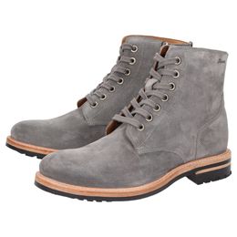 Stiefelette Sioux "Tils bootie 003", Damen, Gr. 41.5 (UK 7 1/2), grau, Obermaterial: 100% Kalbsveloursleder CAVL. 100% Gummi rubber., Schuhe Stiefelette