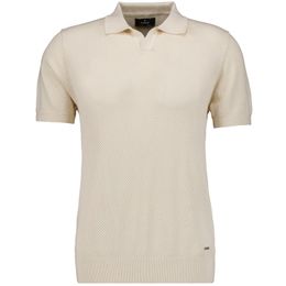 Poloshirt Ragman, Herren, Gr. L, ecru, 004, Feinstrick, Baumwolle, regular fit, ohne Ausschnitt, Shirts