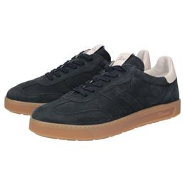 Sneaker Sioux "Tedroso-711", Herren, Gr. 40 (UK 6 1/2), blau (dunkelblau), Obermaterial: 100% Kalbsnubukleder CANU. 100% Gummi rubber., Schuhe Sneaker