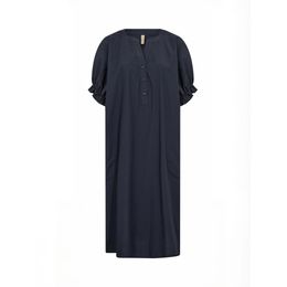 Jerseykleid soyaconcept "Soya Concept Dress SC-NETTI", Damen, Gr. L, Normalgr&ouml;&szlig;en, 6910 navy, Obermaterial: 53% Polyester - PES, 47% Baumwolle, Kleider Jerseykleid