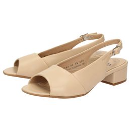 Sandale Sioux "Zippora", Damen, Gr. 35 (UK 3), beige, Obermaterial: 100% Kalbsleder CAL. 100% Gummi rubber., Schuhe Sandale