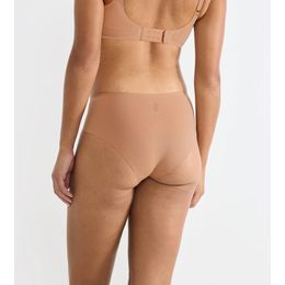 Hipster Sloggi "ZERO Feel Pure Hipster", Damen, Gr. S, beige (nostalgic braun), Single Jersey, Obermaterial: 54% Modal, 24% Polyamid, 22% Elasthan, k&ouml;rpernah, Unterhosen, nat&uuml;rlich und unsichtbar