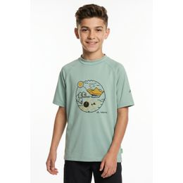 Funktionsshirt Vaude "Solaro", M&auml;dchen, Gr. 104, dusty fern, Obermaterial: 91% Polyester, 9% Elasthan, Shirts Funktionsshirt, f&uuml;r Kinder, elastisches Material, schnelltrocknend, hoher UV-Schutz