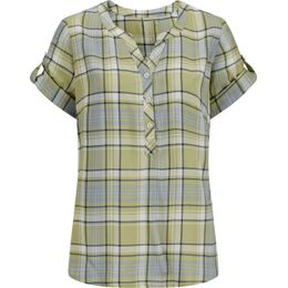 CR&Eacute;ATION L Damen Karobluse in Schlupfform lindgr&uuml;n-bleu-kariert Gr&ouml;&szlig;e 36