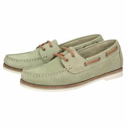 Schn&uuml;rschuh Sioux "Nakimba-700", Damen, Gr. 36 (UK 3 1/2), gr&uuml;n, Obermaterial: 100% Rindnubukleder CNU. 100% Gummi rubber., Schuhe Schn&uuml;rschuh