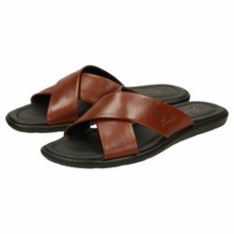 Pantolette Sioux "Minago", Herren, Gr. 45 (UK 10 1/2), braun, Obermaterial: 100% Lammnappaleder LANA. 100% Polyurethan PU., Schuhe Pantolette