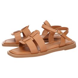 Sandale Sioux "Molsirka-702", Damen, Gr. 36 (UK 3 1/2), braun (cognac), Obermaterial: 100% Kalbsnappaleder CANA. 100% Gummi rubber., Schuhe Sandale