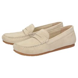 Slipper Sioux "Simadesa-700", Damen, Gr. 37.5 (UK 4 1/2), beige, Obermaterial: 100% Kalbsveloursleder CAVL. 100% Gummi rubber., Schuhe Slipper