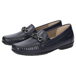 Slipper Sioux "Cortizia-737-H-SC", Damen, Gr. 40 (UK 6 1/2), blau (dunkelblau), Obermaterial: 100% Lammnappaleder LANA. 100% Gummi rubber., Schuhe Slipper