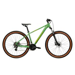 Mountainbike KROSS "KROSS Mountainbike Hardtail 29" Hexagon X200 gr&uuml;n 21 G&auml;nge" Gr. 51, gr&uuml;n, schwarz, Fahrr&auml;der, Herren, 51cm, 29 Zoll (73,66cm) hinten: 29 Zoll (73,66cm), Rahmen aus Aluminium Performance