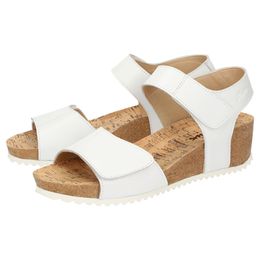 Sandale Sioux "Yagmur-700", Damen, Gr. 41 (UK 7), wei&szlig;, Obermaterial: 100% Lammnappaleder LANA. 100% Gummi rubber., Schuhe Sandale