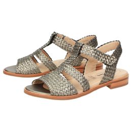 Sandale Sioux "Cosinda-702", Damen, Gr. 41 (UK 7), gr&uuml;n, Obermaterial: 100% Ziegenleder goatskin. 100% Gummi rubber., Schuhe Sandale