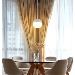 Globo LIGHTING H&auml;ngeleuchte "RAGUSA", sandfarben matt, 1, &Oslash; 20cm H: 120cm, 1 Stk., Leuchten, sandfarbene Glas-Pendelleuchte, Opalglas, 1xE27, &Oslash;200mm, H&auml;ngeleuchte