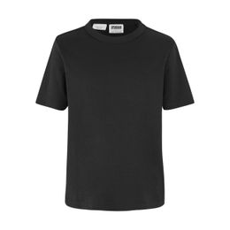 T-Shirt Urban Classics "Urban Classics Herren Boys Organic Basic Tee", Jungen, Gr. 134/140, schwarz, 100% Baumwolle, unifarben, oversize, Rundhals, Shirts T-Shirt