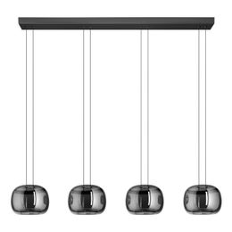 Eglo H&auml;ngeleuchte "HORTUNAS Pendellampe - Stahl - LED - 4X5,8W - IP20", schwarz, 4, H: 150cm, 1 Stk., Leuchten, H&auml;ngelampe, Deckenlampe, Wohnzimmer, Esszimmer, L126 x B21 x H150 cm, H&auml;ngeleuchte