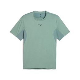 Trainingsshirt Puma "M CLOUDSPUN SOFT BREATHABLE TEE", Herren, Gr. XL, gr&uuml;n (gr&uuml;n moon heather), Jersey, Obermaterial: 94% Polyester, 6% Elasthan, regular fit normal, Rundhals, Shirts, regular fit, mit Rundhalsausschnitt, Kurzarm, atmungsaktiv