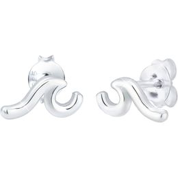 Paar Ohrstecker Elli "Schmuck Geschenk Silber 925 Ohrringe", silber (silberfarben), Ohrringe, Damen, Silber 925 (Sterlingsilber)