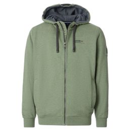 Sweatjacke Casamoda "Casamoda Sweatjacke uni", Herren, Gr. S, t&uuml;rkis, 60% Baumwolle, 40% Polyester, Sweatjacken Sweatjacke