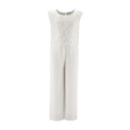 Sommerkleid happy girls "Jumpsuit", M&auml;dchen, Gr. 158, EURO-Gr&ouml;&szlig;en, ecru, Stoff, 100% Polyester, normal, Kleider Sommerkleid