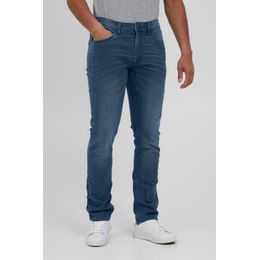 5-Pocket-Jeans Blend "BHTaifun", Herren, Gr. 31, L&auml;nge 34, denim middle blau, Jeans, 98% Baumwolle, 2% Elasthan, unifarben, slim fit lang, Jeans 5-Pocket-Jeans, 5-Pocket-Jeans mit leichten Washed-Out Effekten