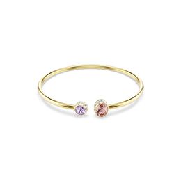Armspange Swarovski "Schmuck Geschenk Chroma Armreif", gelbgoldfarben, lila, rosa, kristallwei&szlig;, lila, rosa, kristallwei&szlig;, Armb&auml;nder, Damen, Metall, Armspange, mit Swarovski Kristall, Zirkonia (synth.)