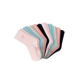 Kurzsocken Schiesser "Socken Legwear Kids 10P 10er Pack", M&auml;dchen, Gr. 27-30, pink (rosa), Obermaterial: 75% Baumwolle CO. 24% Polyamid PA. 1% Elasthan EL., Socken