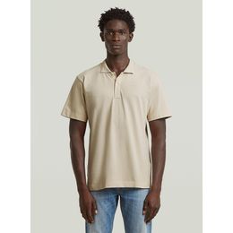 G-Star Raw Poloshirt G-STAR "Core Regular Poloshirt", Herren, Gr. L, wei&szlig;bait, Obermaterial: 100% Baumwolle, Shirts