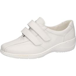 Waldl&auml;ufer Klettschuh WALDL&Auml;UFER "KYA", Damen, Gr. 3,5 (36), wei&szlig;, Nappaleder, Schuhe Klettschuh, Slipper, Bequemschuh in Komfortweite H (= sehr weit)