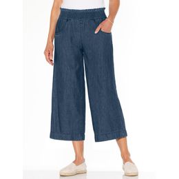 Bequeme Jeans Classic Basics, Damen, Gr. 38, Normalgr&ouml;&szlig;en, blau (blau, stone, washed), 100% Baumwolle, unifarben, 7/8-L&auml;nge, Jeans
