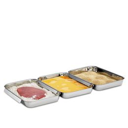 K&uuml;chenprofi K&uuml;chenprofi Panierset, Edelstahl, Metall, 3-teilig, 15x3x22 cm, Kochen, K&uuml;chenhelfer, K&uuml;chenhelfer Sets