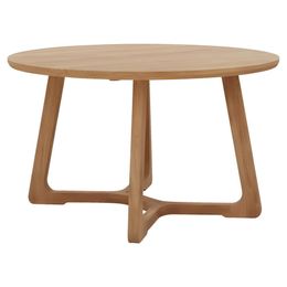 Linea Natura Esstisch, Wildeiche, Holz, Wildeiche, massiv, rund, eckig, 120x76x120 cm, Esszimmer, Tische, Esstische, Esstische rund