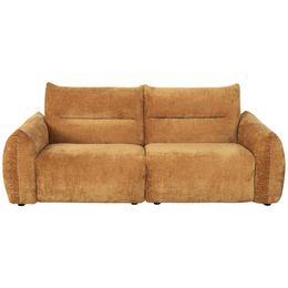 Mid.you 2-Sitzer-Sofa, Gold, Kunststoff, 216x89x92 cm, Wohnzimmer, Sofas & Couches, Sofas, 2-Sitzer Sofas